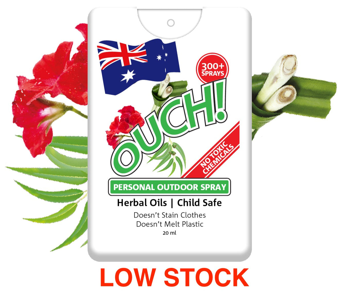 Ouch! Personal Outdoor Credit Card Size Spray 20ml – Ouch Herbal ...